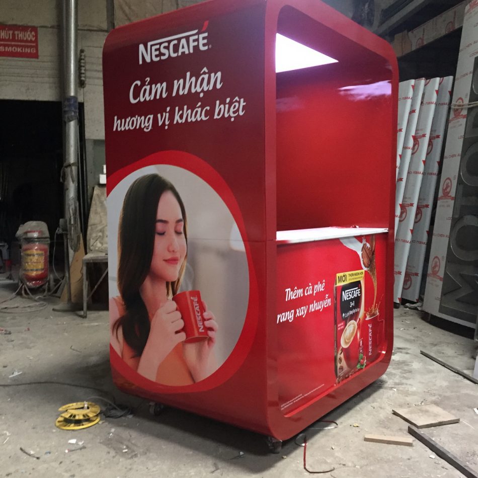 Sản xuất Booth Sampling sự kiện NesCafe - Công ty quảng cáo Minh Thành ...